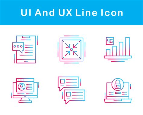 Ui And Ux Vector Icon Set 20652797 Vector Art At Vecteezy