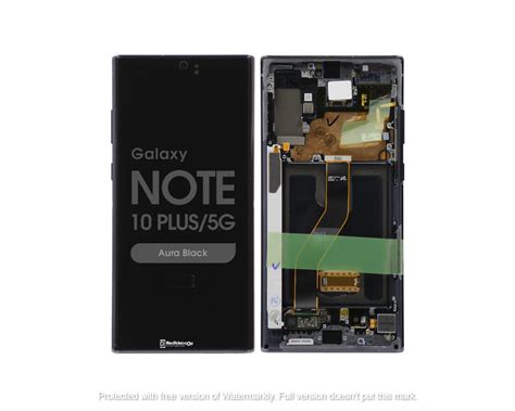 Samsung Note 10 Plus Premium Display Only Changed Glass Aura Black Recycletroop Sweden