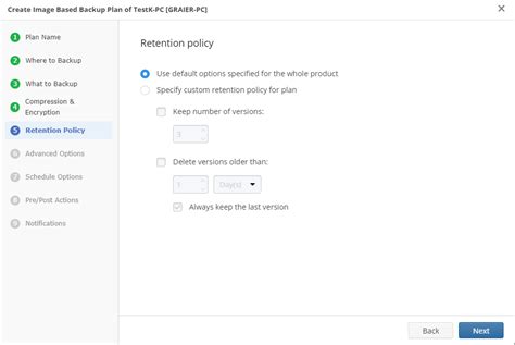 Synthetic Full Backup With MSP Managed Backup