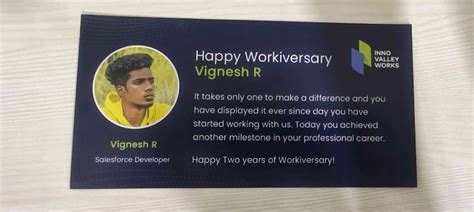 Vignesh Ravi On Linkedin Workanniversary Innovalleyworks