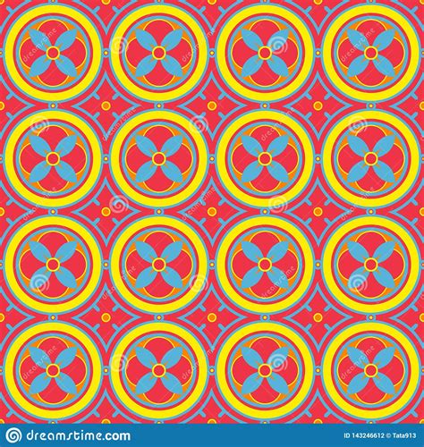Seamless Pattern In Oriental Style Geometrical Ornament Stock Vector Illustration Of Motif