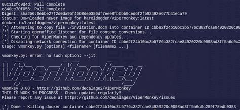 `vmonkeypy Error No Such Option Jit` · Issue 122 · Decalage2