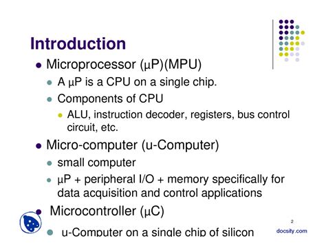 Introduction Control Of Embedded Systems Lecture Slides Docsity