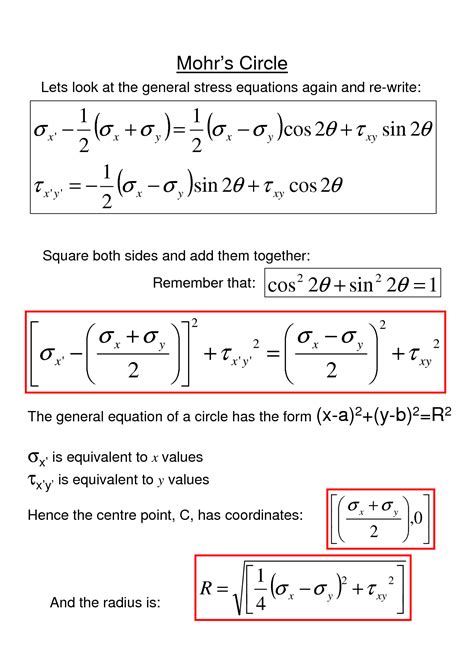 SOLUTION Lecture Mohr S Circle Complete Studypool