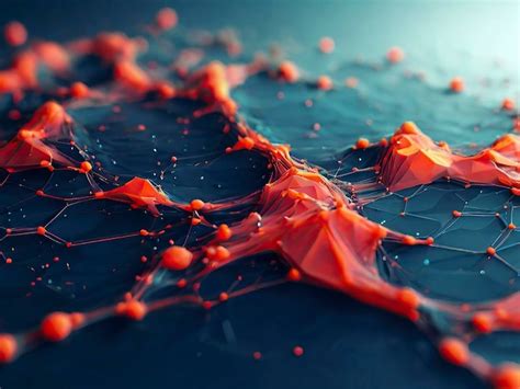 Premium Photo Abstract Technology Background With Connecting Dots And Lines 3d Rendering