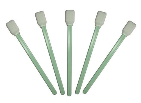 Cleanroom Esd Safe Swabs Polyester Tip Polypropylene Handle For Cleaning Broad Surfaces