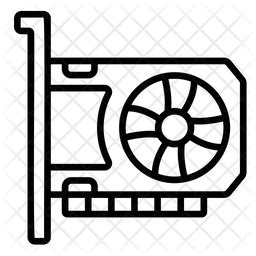 Gpu Icon Download In Line Style