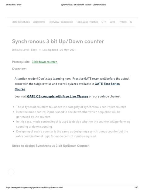 3 Bit Up Down Counter Pdf