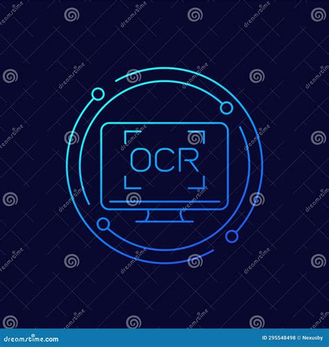 Ocr Optical Character Recognition Line Icon Vector Illustration 295548498
