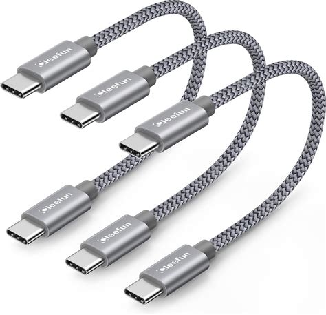 Jp Usb C ケーブル 短い タイプc ケーブル【0 3m 3本セット】pd対応 60w急速充電 Usb C To Usb C 2 0 ケーブル 30cm Ipad
