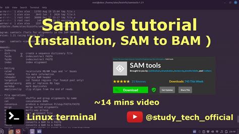 Samtools Install Sam To Bam Conversion Bioinformatics Biology Samtools Install Sam To Bam Conversion Bioinformatics Biology