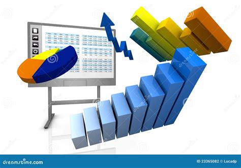 Interactive Whiteboard Stock Illustration Illustration Of Graph 23365082