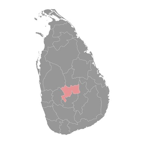 Premium Vector Kandy District Map Administrative Division Of Sri