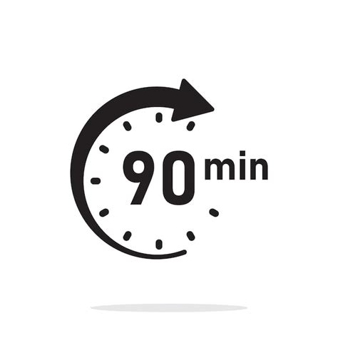Premium Vector 90 Minutes On Stopwatch Icon In Flat Style Clock Face Timer Vector Illustration Premium Vector 90 Minutes On Stopwatch Icon In Flat Style Clock Face Timer Vector Illustration