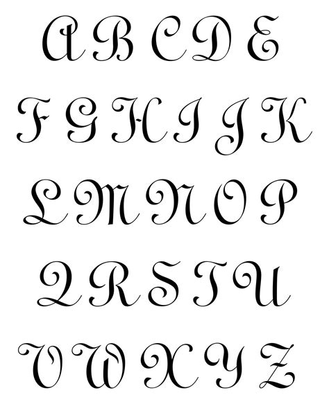 Stylish Fonts Alphabet Letters Calligraphy Broccoli