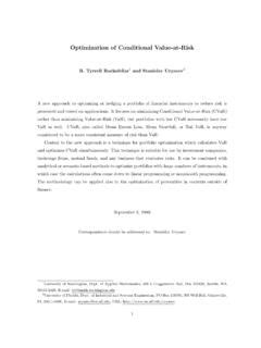 Optimization Of Conditional Value At Risk Optimization Of Conditional Value At Risk Pdf PDF PRO