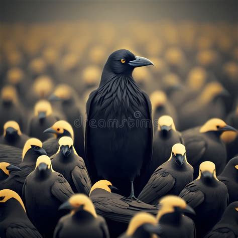 Black Raven Trophy Generative Ai Stock Illustration Illustration Of