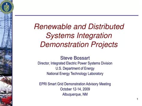 Ppt Renewable And Distributed Systems Integration Demonstration Projects Powerpoint