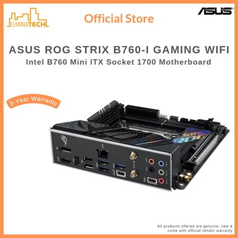 Asus Rog Strix B760 I Gaming Wifi Intel B760 Mini Itx Motherboard