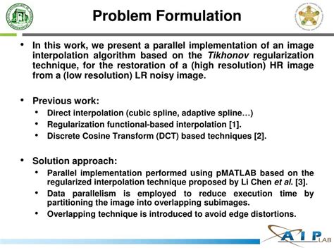 Ppt Kronecker Products Based Regularized Image Interpolation