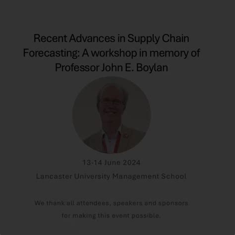 Management Science At Lancaster University On Linkedin Thanks To The Anna Lena Sachs Ivan