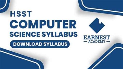 Download Hsst Computer Science Syllabus Pdf New 2022