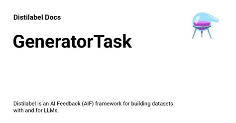 Generatortask Distilabel Docs