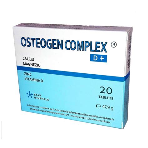 Osteogen Complex D 20 Tablete Star Minerals Farmacia Tei Online