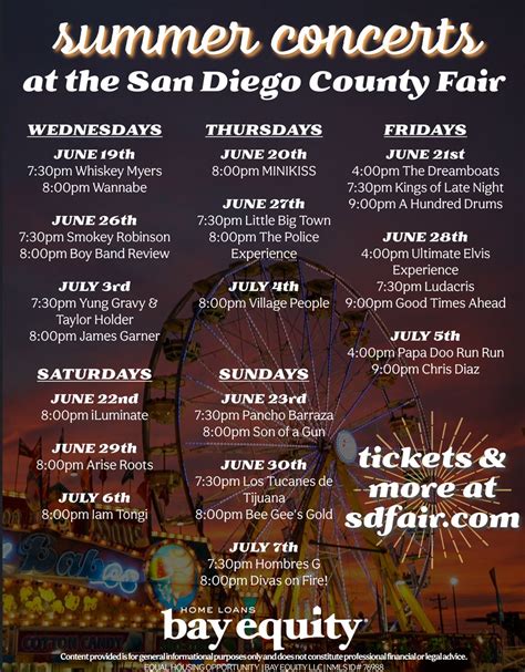Sandiegocountyfair Summerconcerts Musiclovers Sdconcerts Fairfun