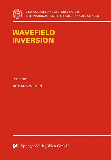 Wavefield Inversion 1st Edition Premiumjs Store