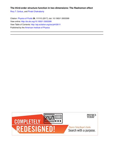 Pdf The Third Order Structure Function In Two Dimensions The