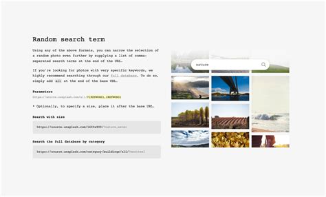 Unsplash Source A Simple Api For Embedding Hi Res Unsplash Photos Product Hunt