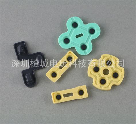 Ps2连体导电胶 Ps2手柄按键导电胶 软硅胶五件套a款 按键维修配件 阿里巴巴