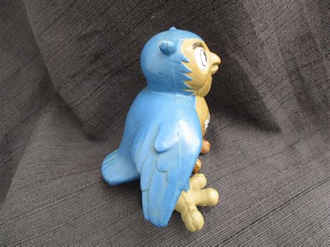 Vintage 1960s Rice University Owl Mascot Schleichs Biegefiguren Rubber