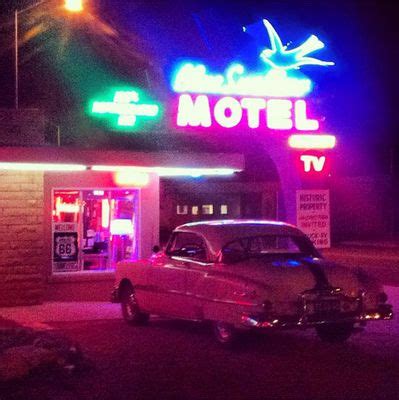 Blue Swallow Motel Route 66 Blue Swallow Motel Instagram Mobile