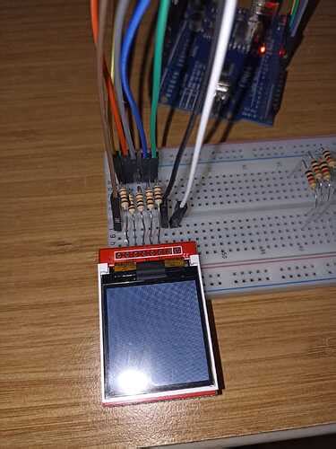 st7735s tft oled display only shows white screen displays arduino forum