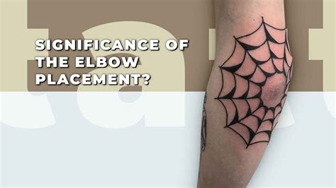 Elbow Web Tattoos
