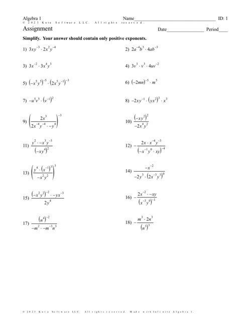 Exponents Practice 3 1 Pdf