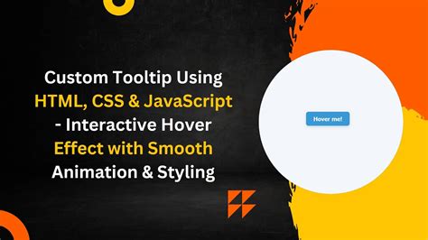 custom tooltip with html css and javascript step by step guide 🎨💡 youtube