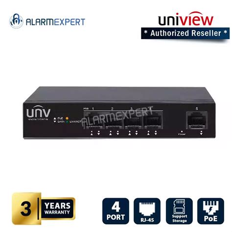 uniview nsw2010 5gt poe in 4 port gigabit ethernet switch