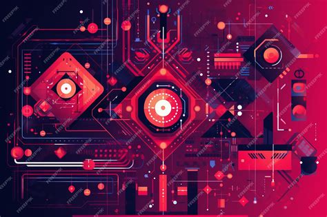 Premium Vector Abstract Composition Of Geometric Shapes