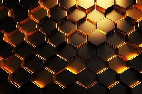 Premium Ai Image Honeycomb Grid Wall Texture
