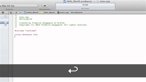 How To Make C Project In Xcode Youtube