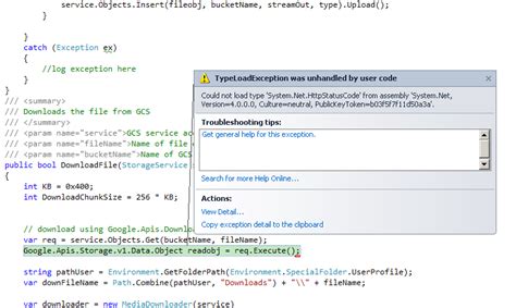 could not load type system tatuscode from assembly