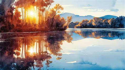 자연 일러스트레이션 프리미엄 Ai 생성 벡터