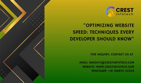 Optimizing Website Speed Techniques Every Developer Should Know