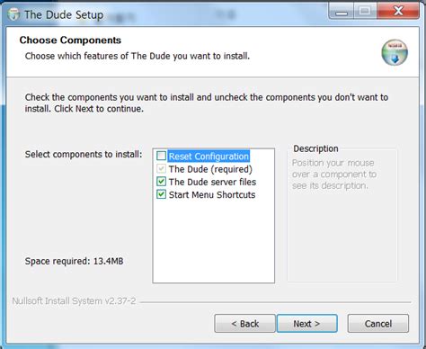 Security [network Management System] The Dude Install
