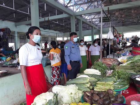 လောင်းလုံးမြို့နယ်၊ သောကြာပြင်စျေး၌ ကိုဗစ် ၁၉ ရောဂါ ကာကွယ်ထိန်းချုပ်ရေး ဒုတိယအကြိမ်ထပ်မံစစ