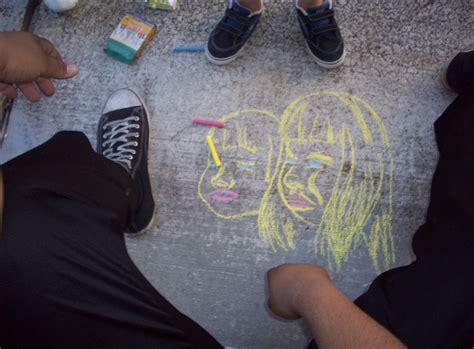 Kris And Anna Sidewalk Chalk Josh Mcgary Com