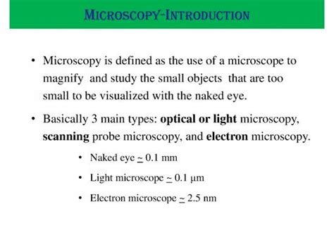 Types Of Microscopy Pdf 86477 Microscopy Techniques